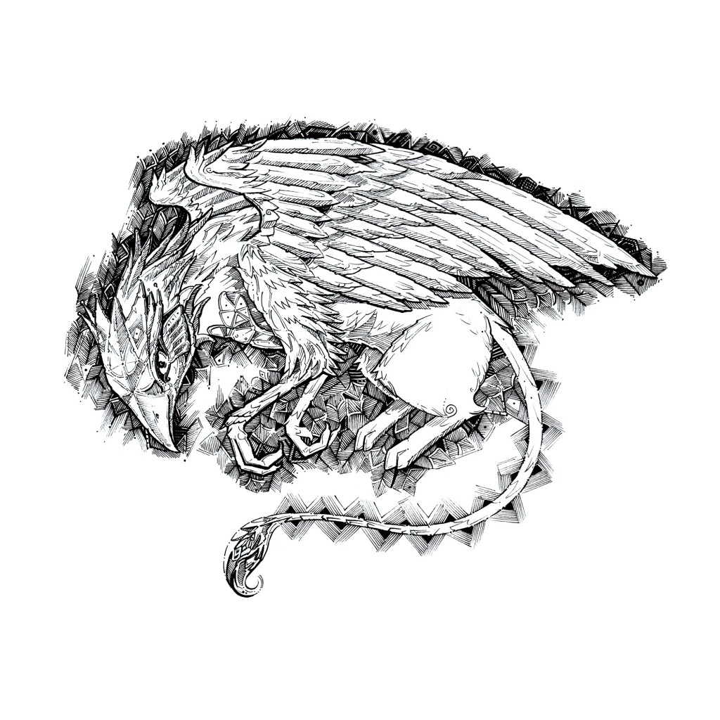 «The Griffon» drawing by Slobodchikov Alexander | Doodle Addicts