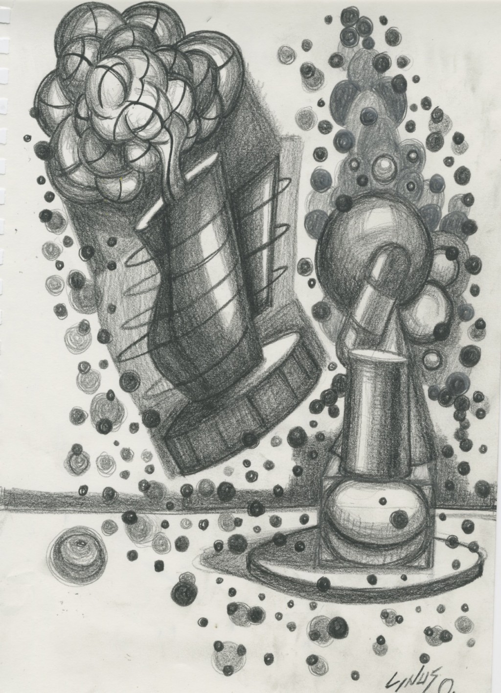 Levitate drawing by Linus Ogalsbee | Doodle Addicts