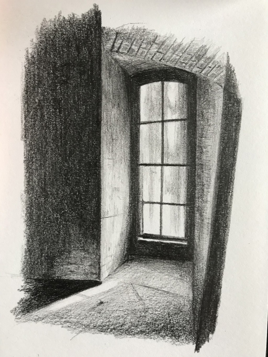 Window Pencil Drawing Window Pencil Drawing