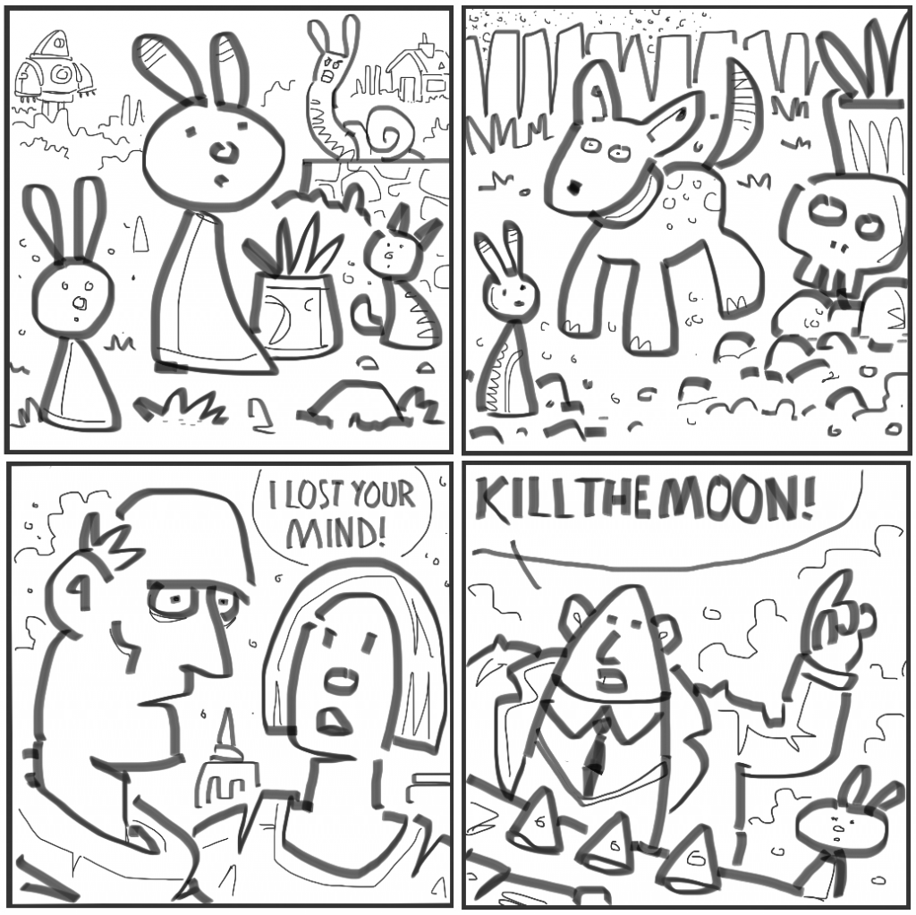 Four Doodles drawing by Bobcomics | Doodle Addicts