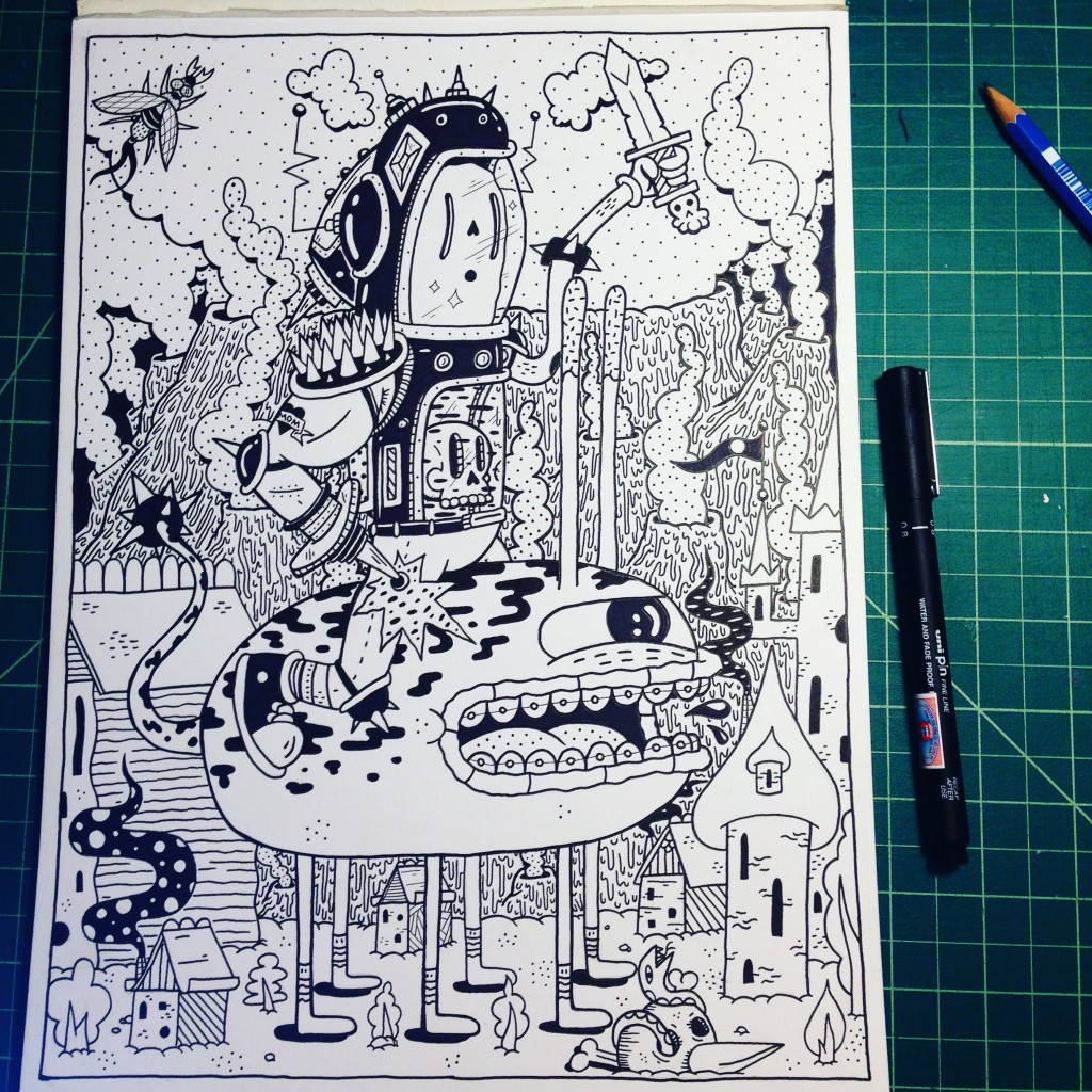 The Bionic Ghost drawing by FRENEMY | Doodle Addicts