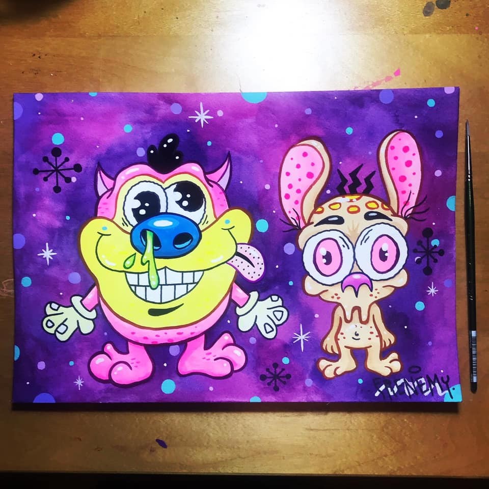 Ren and Stimpy drawing by FRENEMY | Doodle Addicts