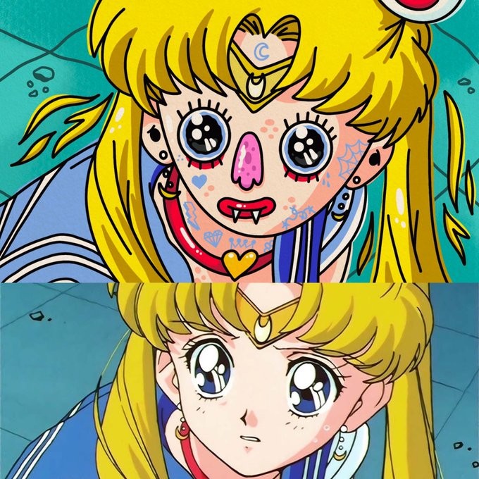 Sailor Goon my Sailor Moon Redraw challenge drawing. drawing by FRENEMY ...