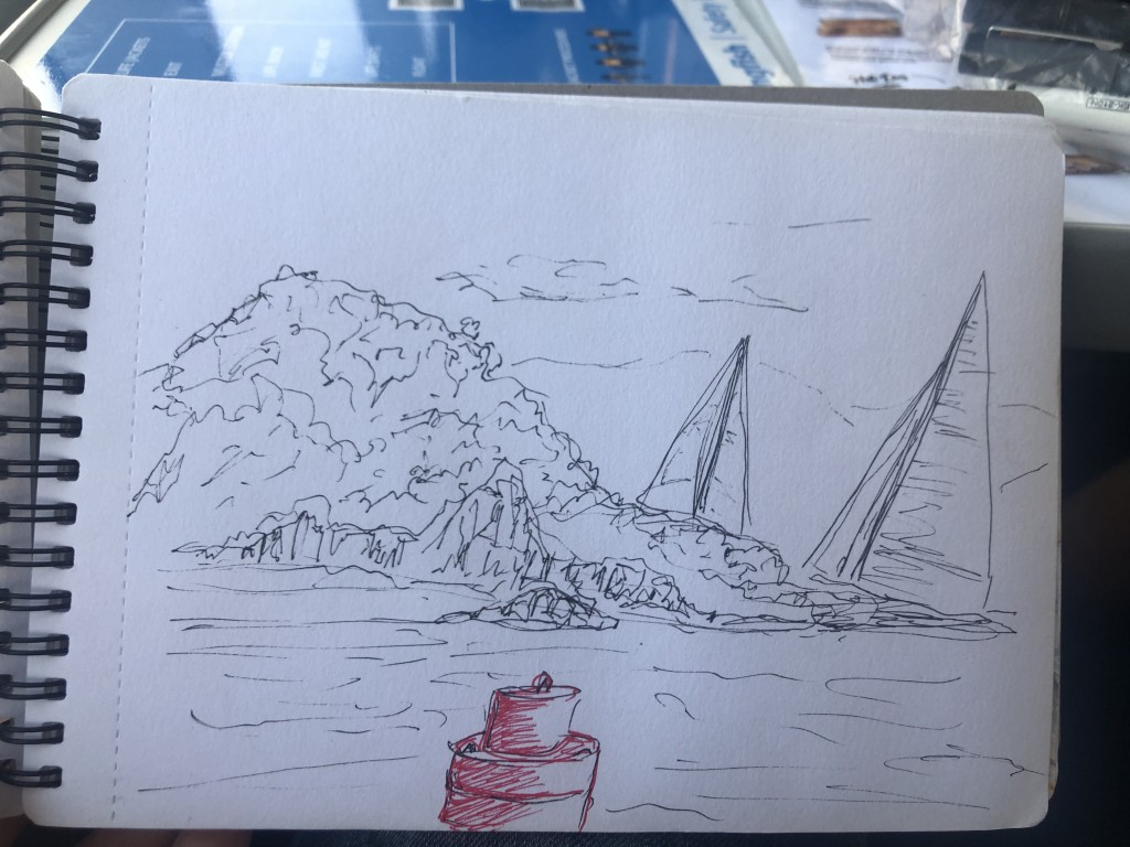 Red buoy drawing by Janna | Doodle Addicts