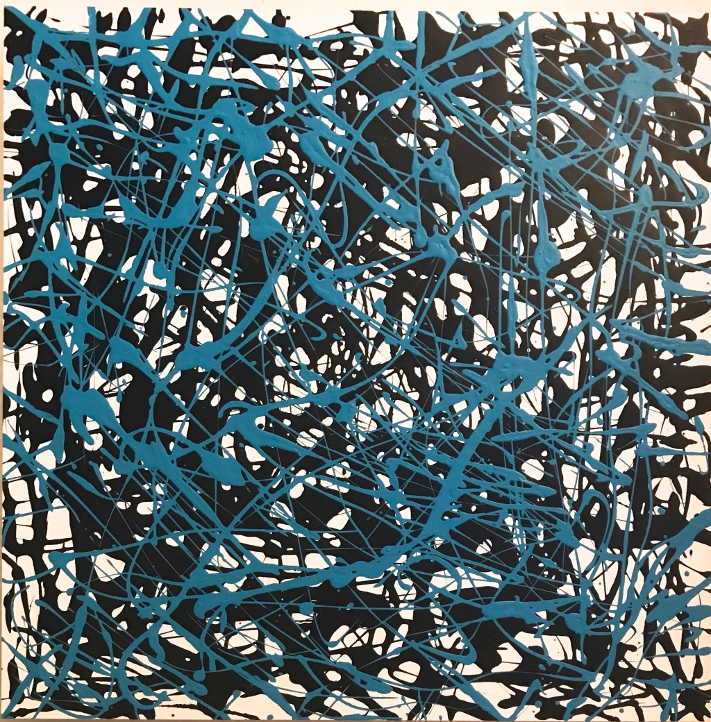 Blue Matrix drawing by Nancy Belle | Doodle Addicts