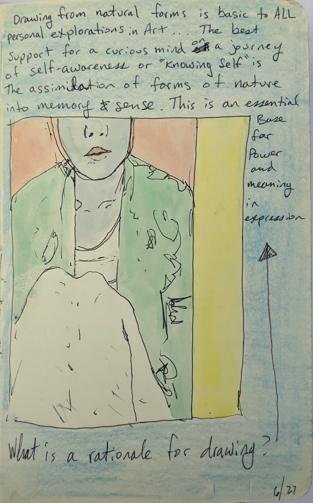 Rationale for drawing drawing by Dean C. Graf | Doodle Addicts