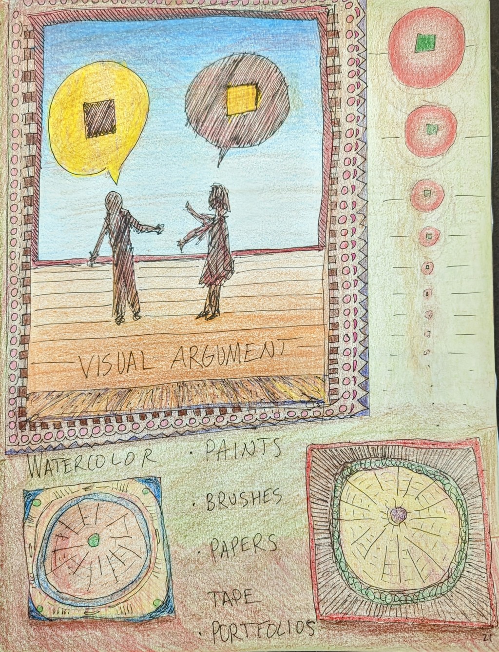 Visual argument. drawing by Dean C. Graf | Doodle Addicts