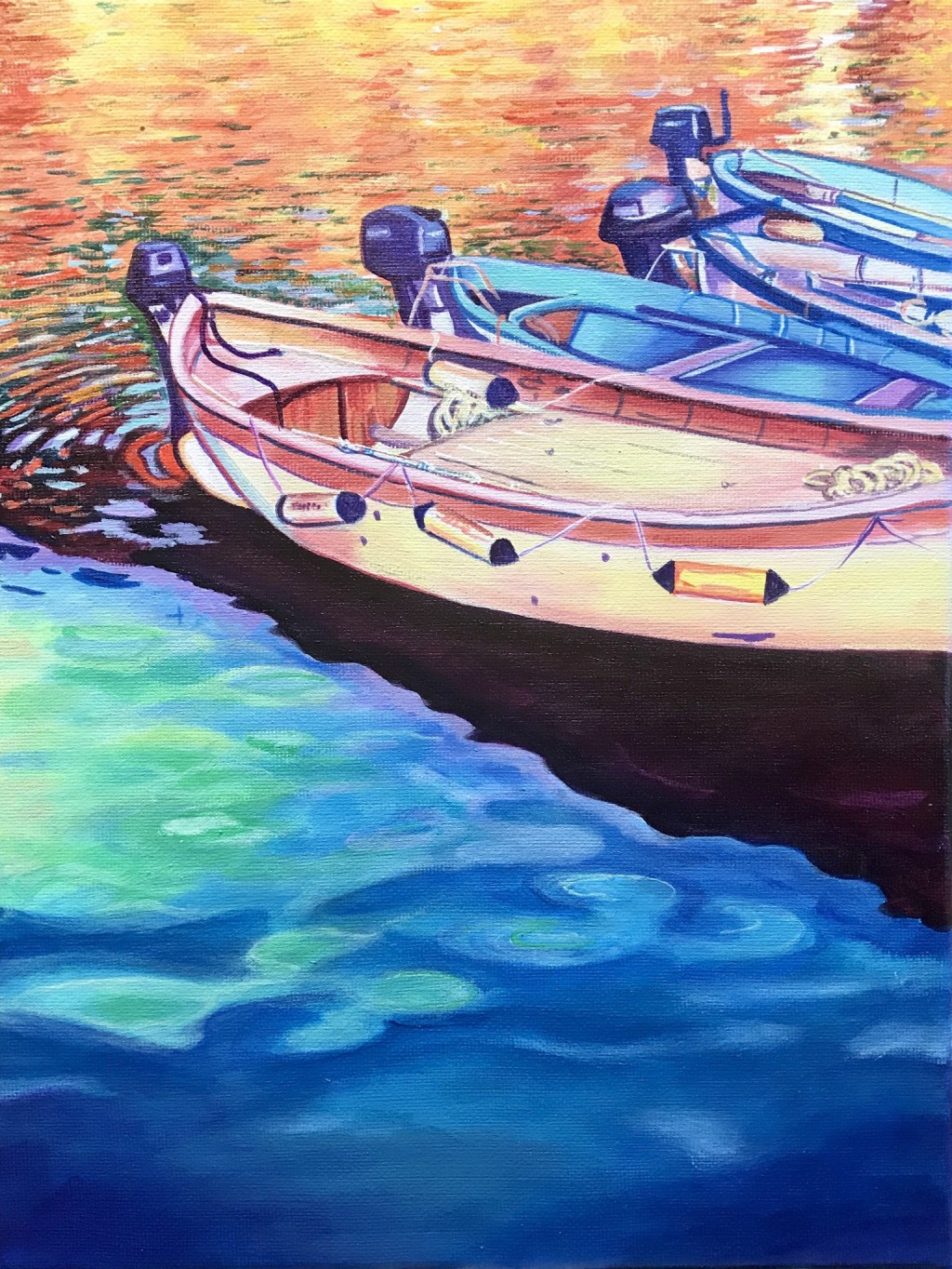 A Trio of Fishing Boats drawing by Jennifer Mallory-Welch | Doodle Addicts