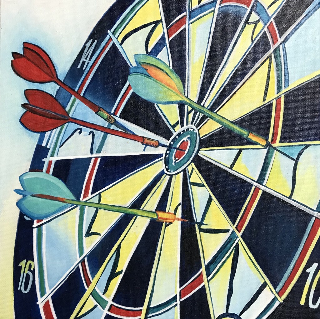 Bullseye drawing by Jennifer Mallory-Welch | Doodle Addicts