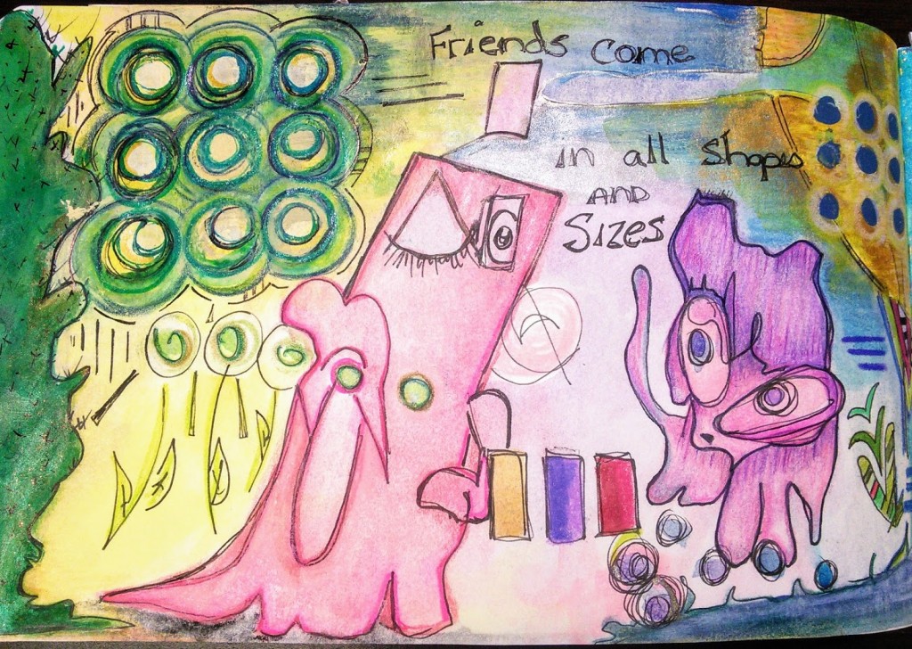 Sketchbook (Blind) drawing by Tanya | Doodle Addicts