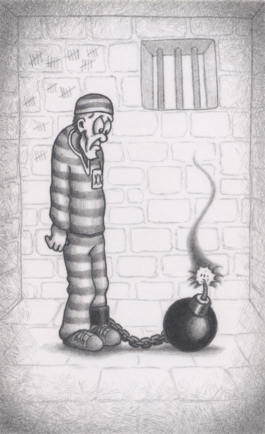 NO PAROLE drawing by Hermit | Doodle Addicts