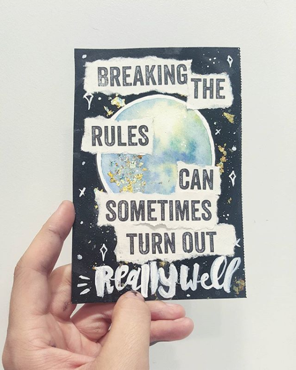 Breaking The Rules drawing by Lauren Konopacki | Doodle Addicts