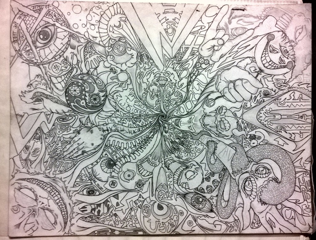 Untitled drawing by Embracing nightmares | Doodle Addicts