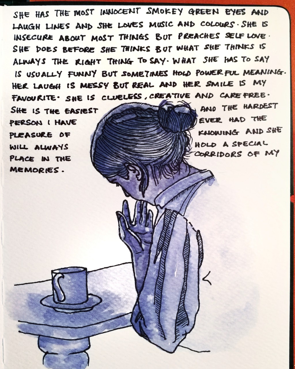 Sometimes. drawing by Edina | Doodle Addicts