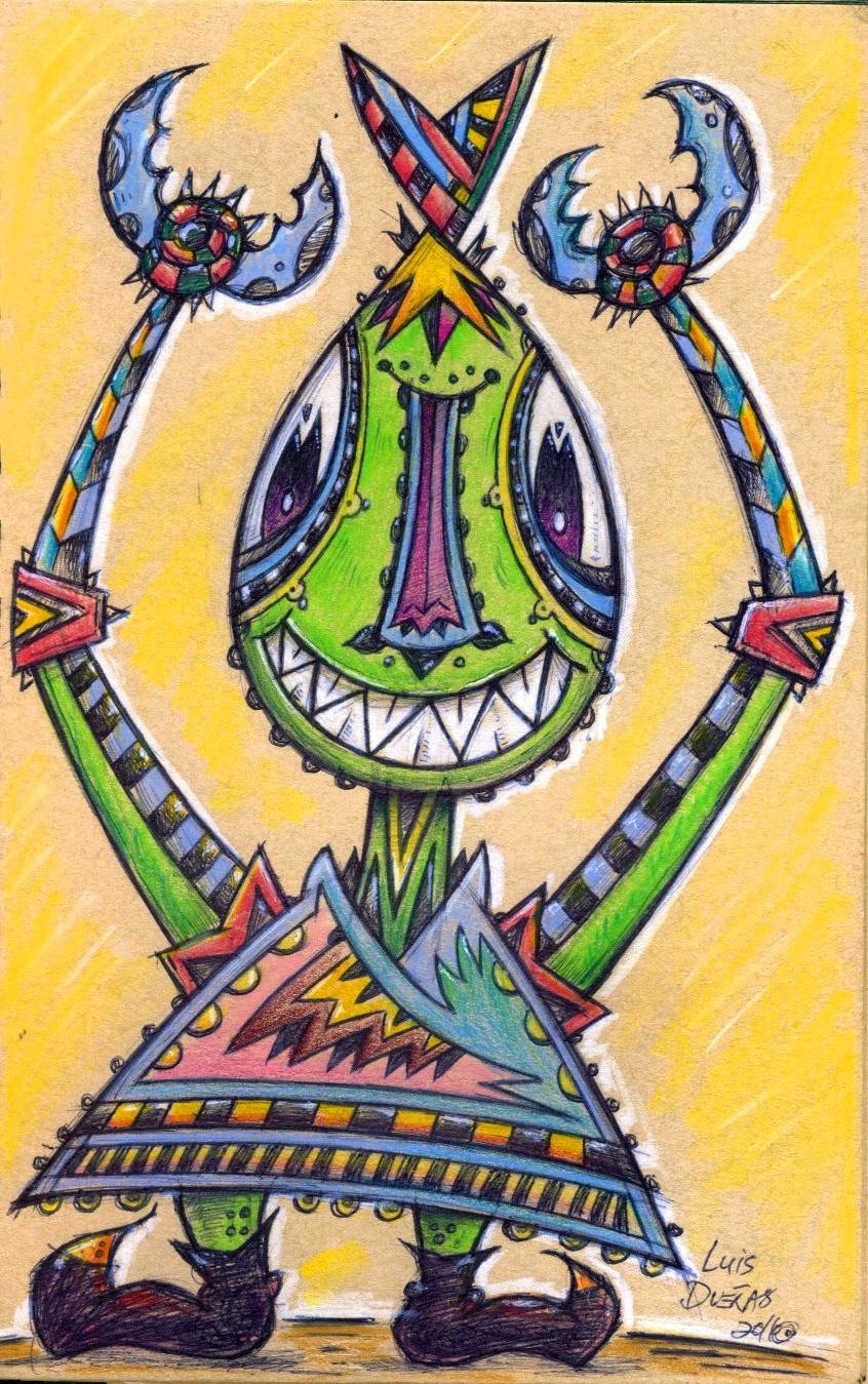 BettyBot drawing by Luis E. Duenas | Doodle Addicts