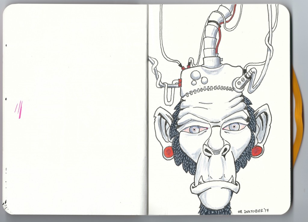 Lab Monkey drawing by SketchNoob | Doodle Addicts